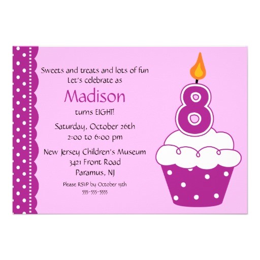 Birthday Invite Wording For 8 Year Old Wmmfitness